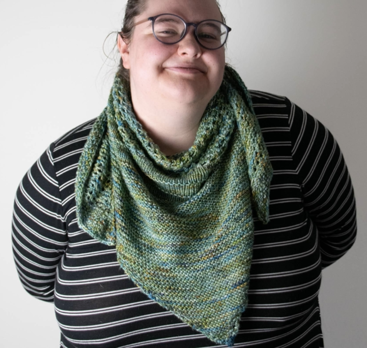 DK Gradual Beginner Shawl Pattern – Cesium Yarn